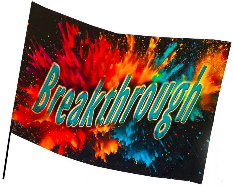 Breakthrough Color Burst Worship Flag | High Praise Banners