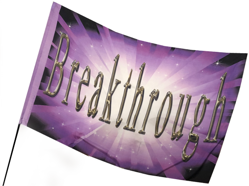 Breakthrough Light Purple Worship Flag | High Praise Banners
