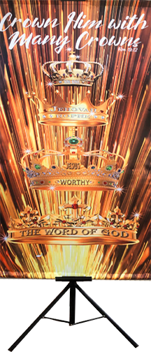 Crown Him With Many Crowns Vertical Wall Banner | High Praise Banners