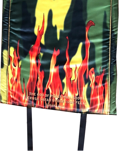 Prayer Mat -Camouflaged Fire | High Praise Banners