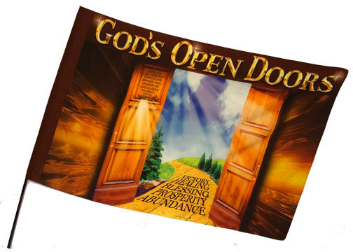God's Open Doors Worship Flag | High Praise Banners
