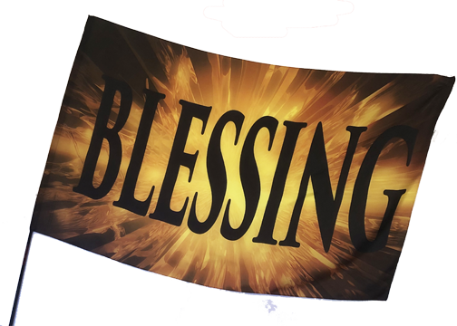 Golden Glory Blessing Worship Flag | High Praise Banners