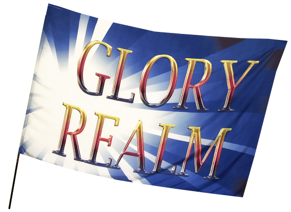 Glory Realm/Blue Worship Flag | High Praise Banners