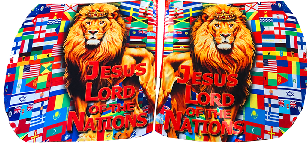 Jesus Lord of the Nations Wing Flag | High Praise Banners