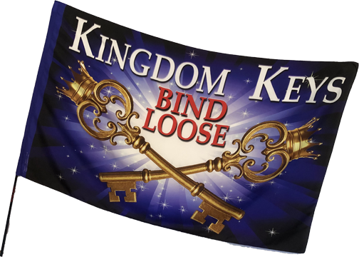 Kingdom Keys Worship Flag | High Praise Banners