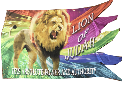 Lion of Judah Has Absolute Power and Authority Worship Flag | High ...
