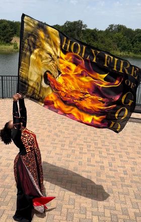 Holy Fire of God Worship Flag | High Praise Banners