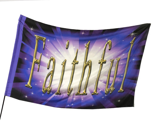 Faithful Purple Worship Flag | High Praise Banners