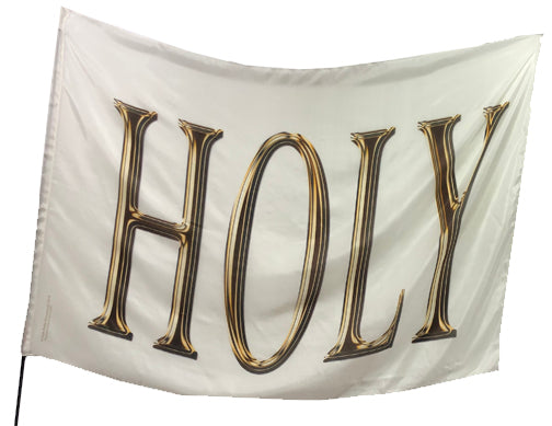 Holy (White) Worship Flag | High Praise Banners