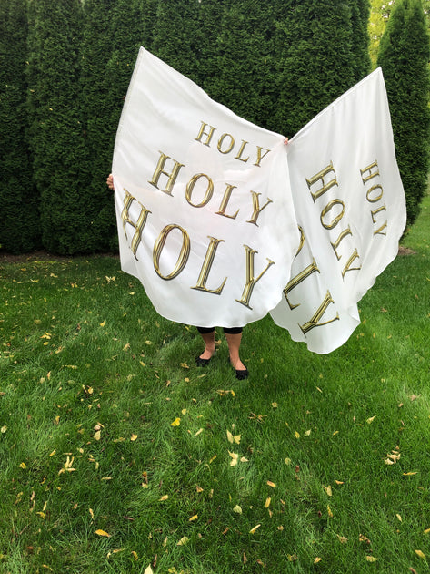 Holy, Holy, Holy Worship Wing Flag Set | High Praise Banners