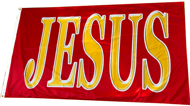 Jesus Ex Large 2 Sided Outdoor Flag | High Praise Banners