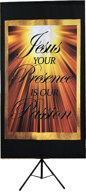 Jesus Your Presence is Our Passion Vertical Banner | High Praise Banners