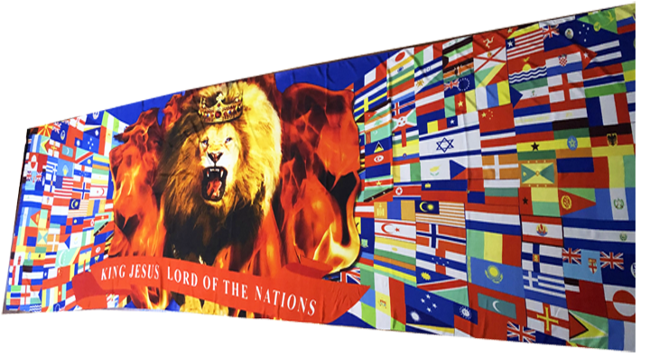 King Jesus Lord of the Nations Billow | High Praise Banners