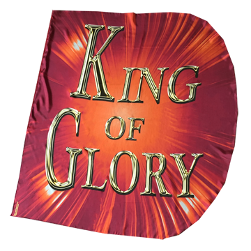 Jesus/King of Glory (red) Wing Flag Set | High Praise Banners