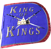 King of Kings Purple Worship Wing Flag Set | High Praise Banners
