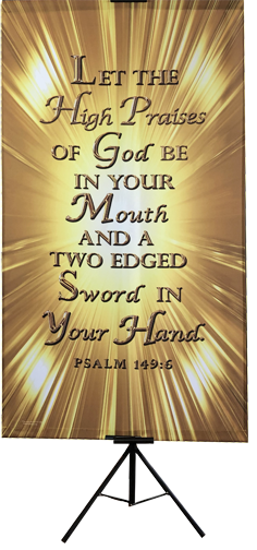Let the High Praises of God be in your Mouth Vertical Banner | High ...