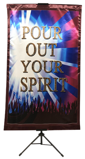 Pour Out Your Spirit Vertical Banner | High Praise Banners