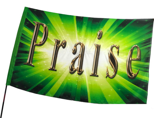 Praise Green Worship Flag | High Praise Banners