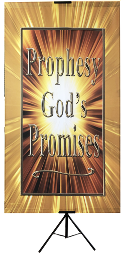 Prophesy God's Promises Vertical Banner | High Praise Banners