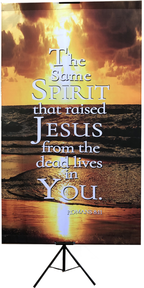 B-The Same Spirit that Raised Jesus Wall Banner | High Praise Banners